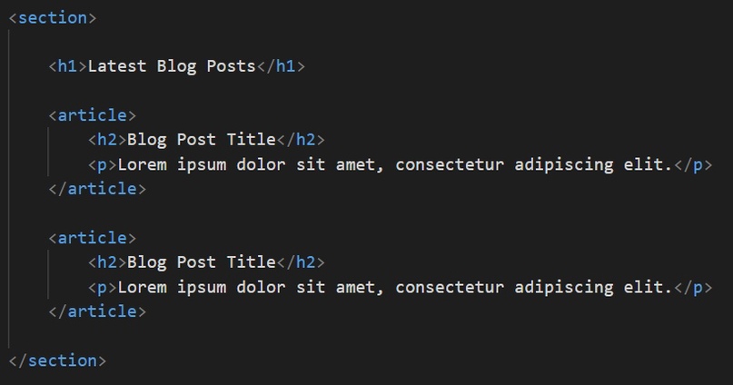 Семантика в HTML